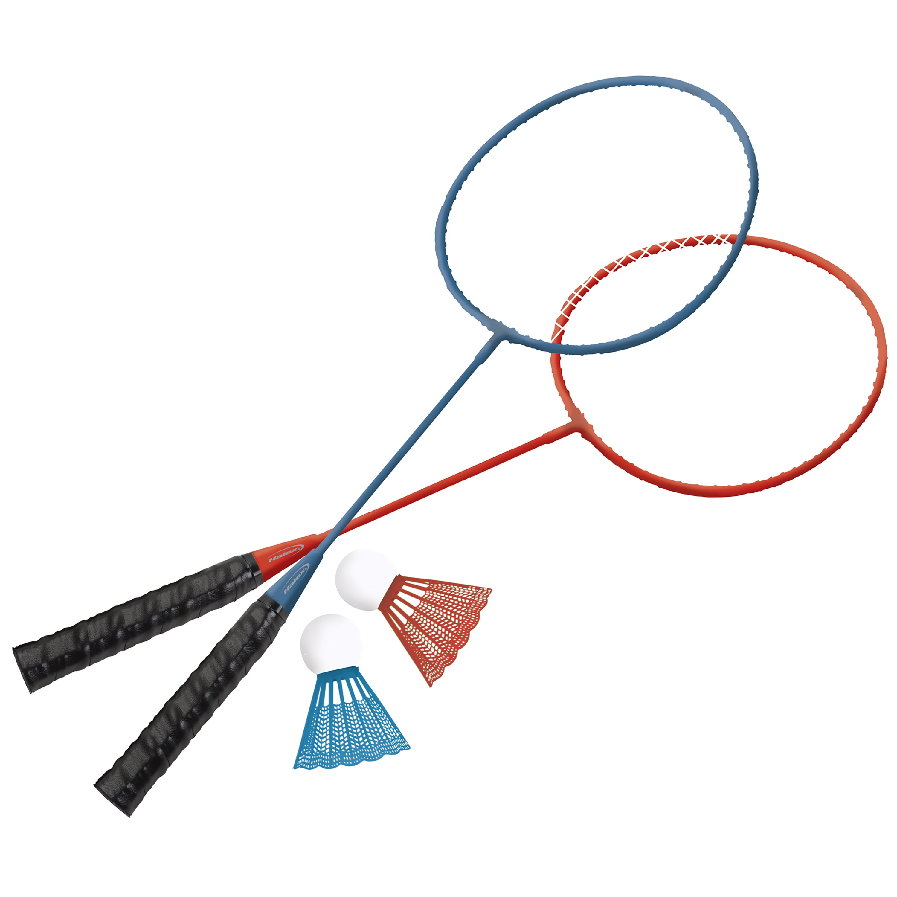 Hedstrom Backyard Badminton Set, 2 Tempered Steel Rackets, 2 Molded ...