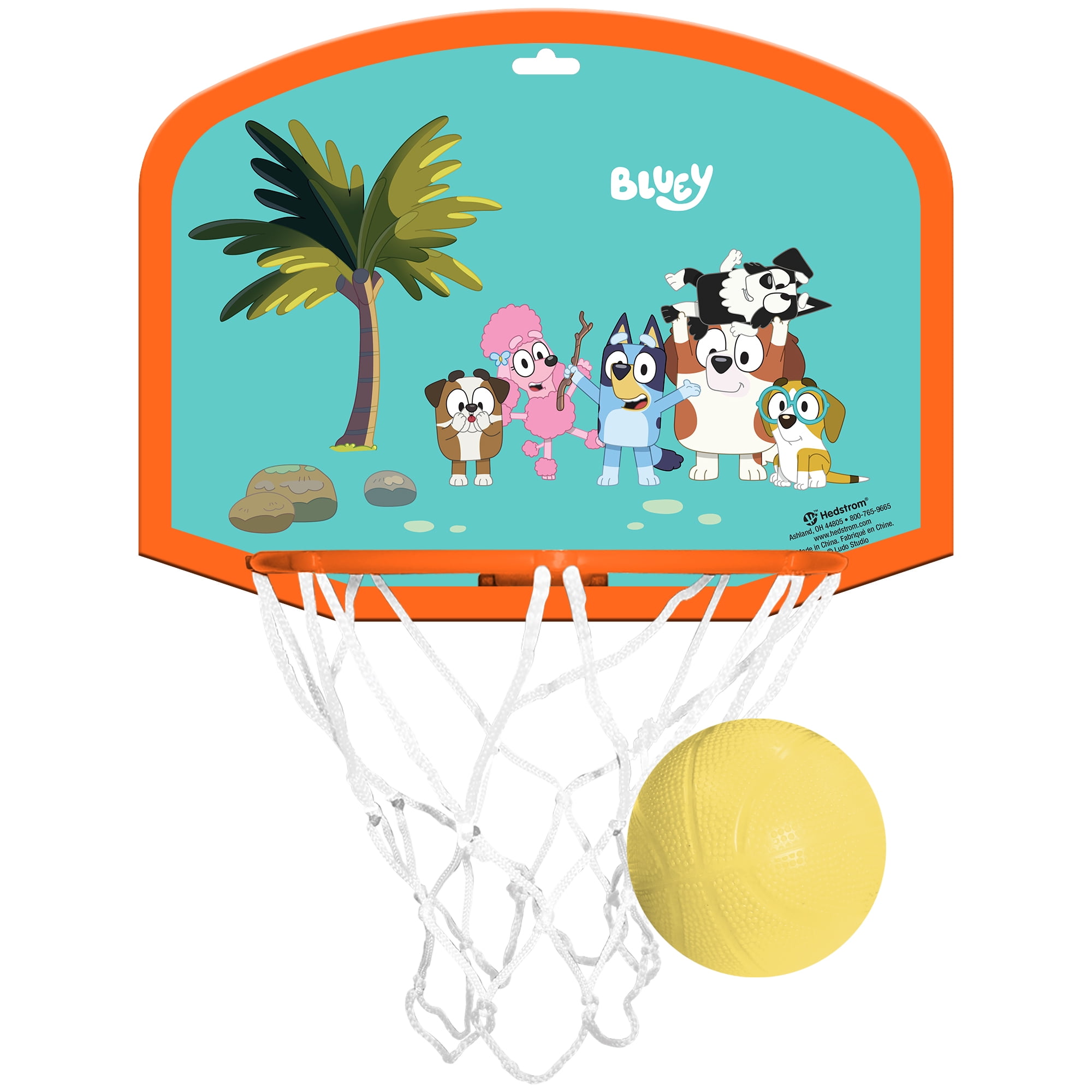 Hedstrom Over the Door Basketball Hoop Plastic Set, Bluey - Walmart.com