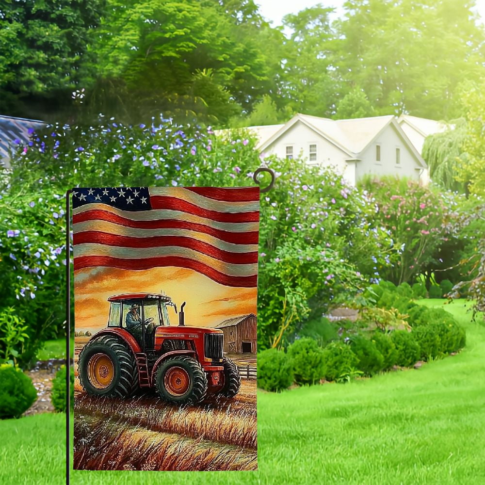 Heduofu American Flag-Farm Life Garden Flag Decorative Indoor Outdoor ...