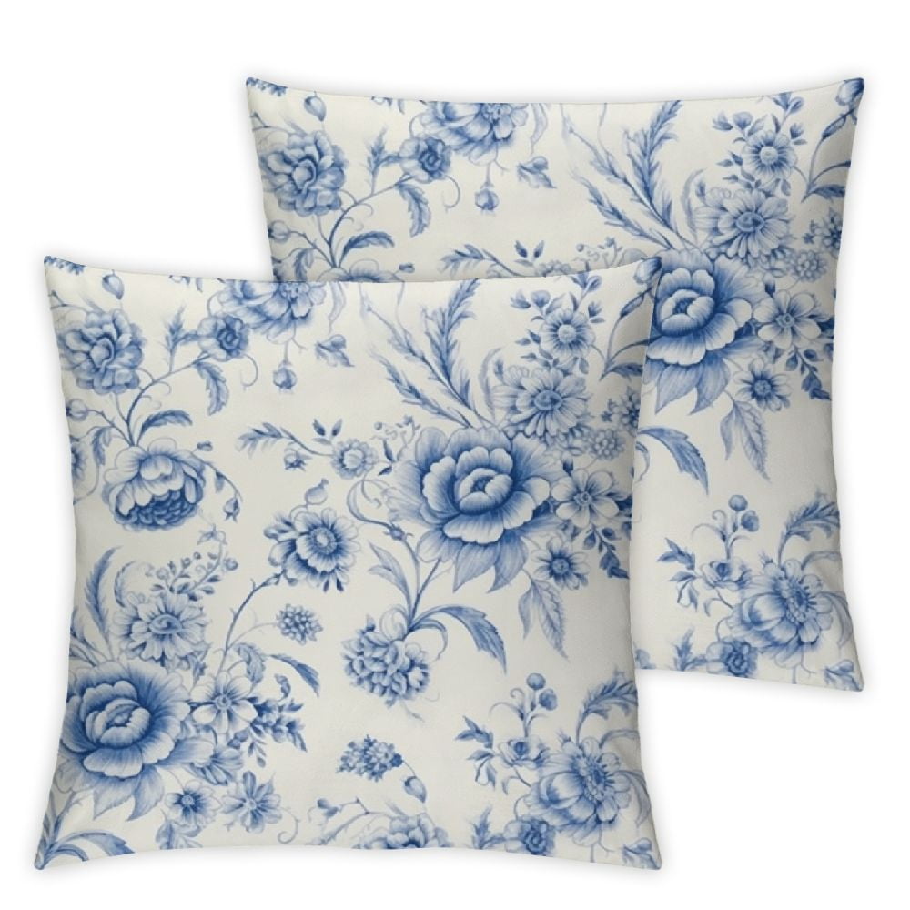 Heduofu Anemone Flower Decorative Throw Pillow Case Pack of 2, Floral ...