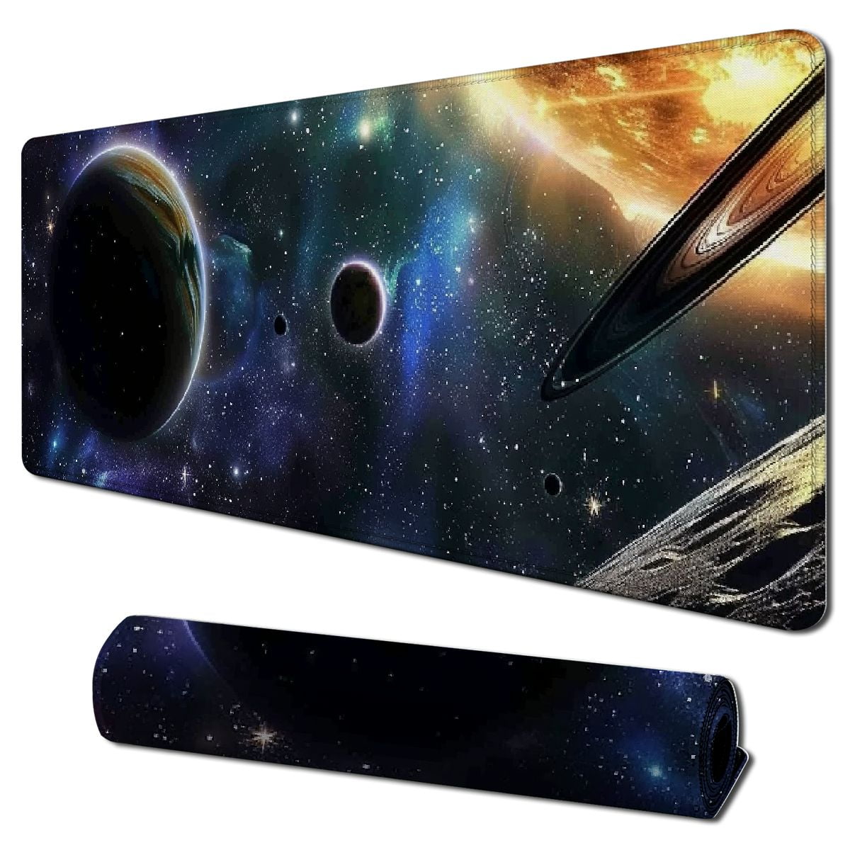 Heduofu Awesome Space Planets Rectangle Mouse Pad Mouse Pads Large Navy ...