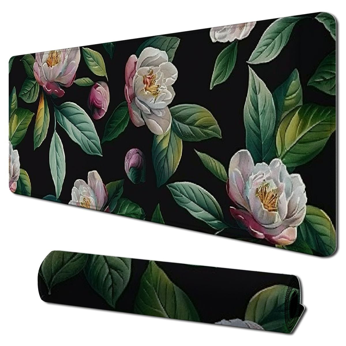 Heduofu Beautiful Flower Pink Peonies Gaming Mouse Pad XXL Large Desk ...