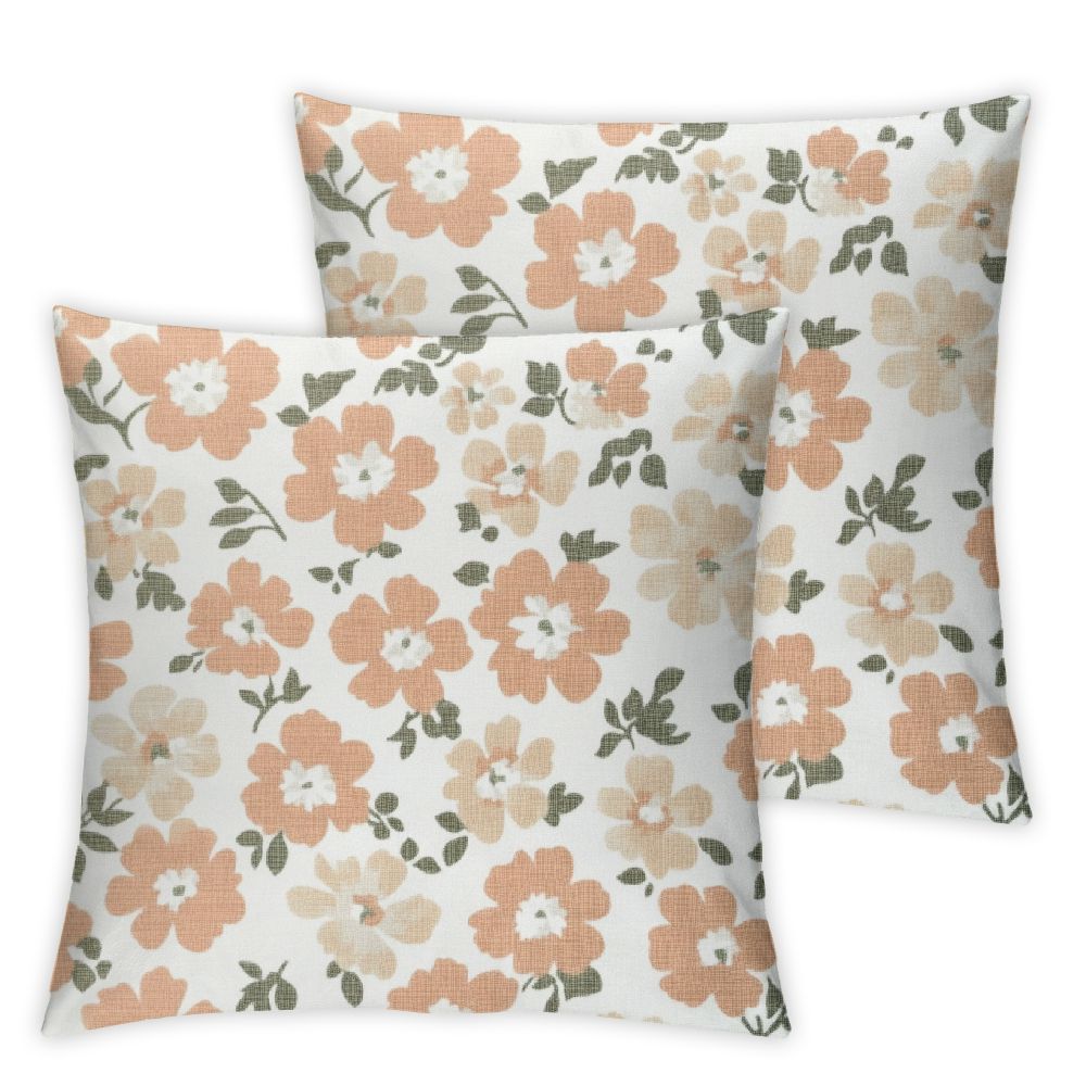 Heduofu Boho Beige White Floral Pillow Covers, Preppy Daisy Flower ...
