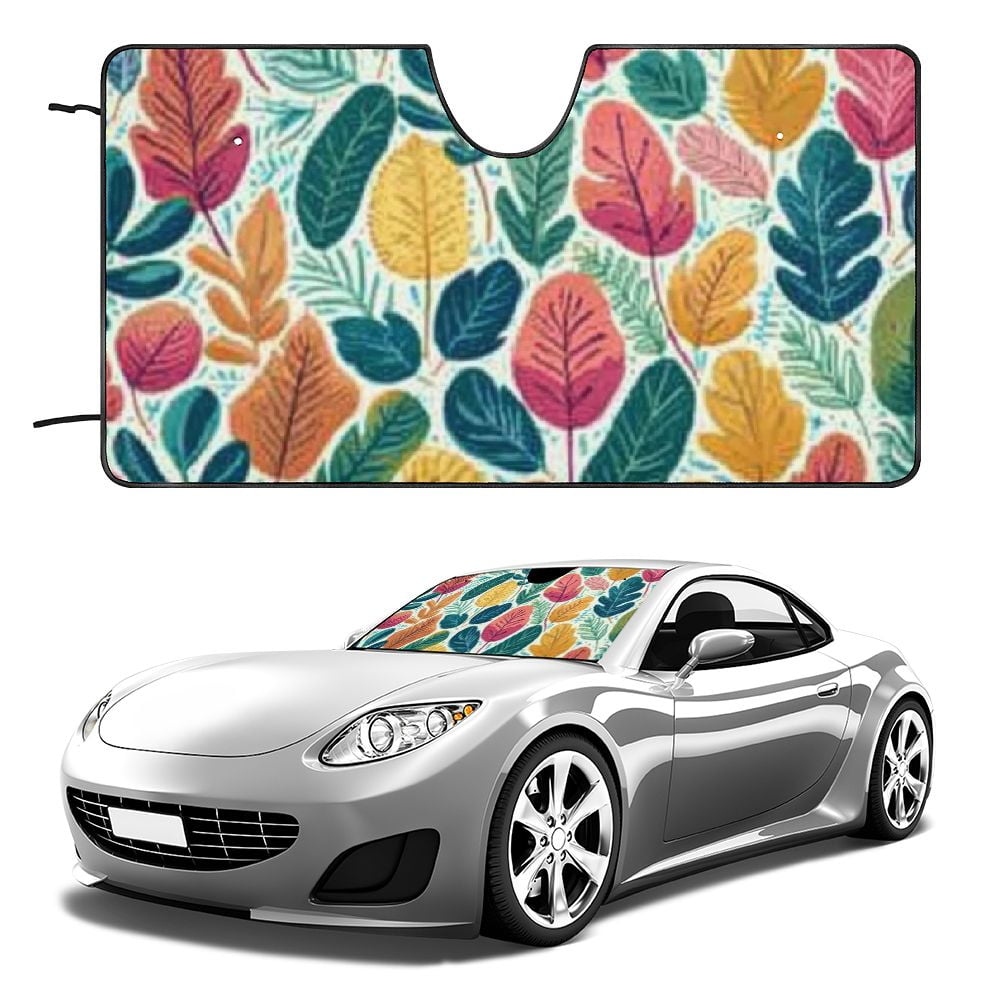 Heduofu Cactus Floral Women's Car Windshield Sunshade for Truck SUV Van ...