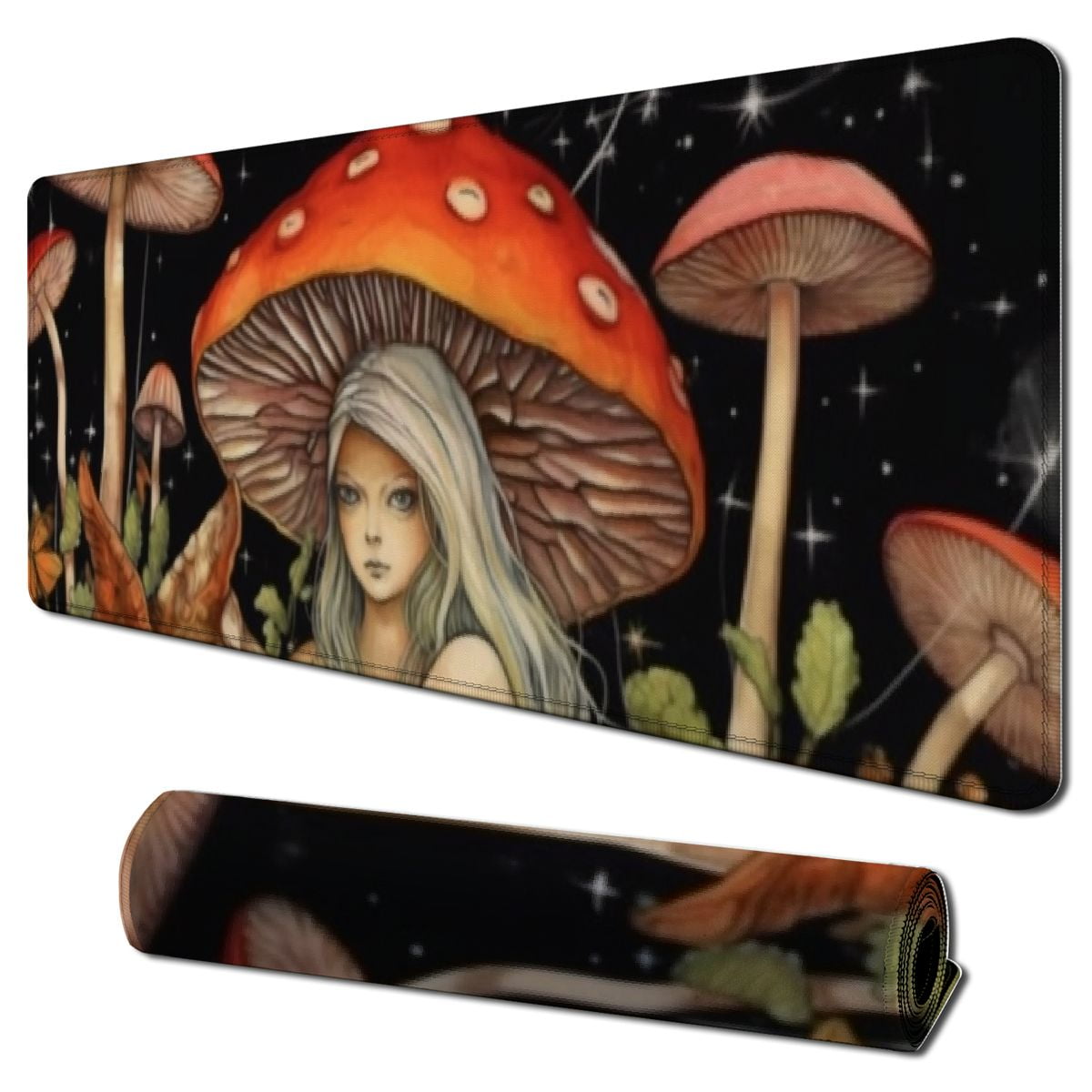 Heduofu Cute Forest Mushroom Moon Star Butterfly Snail Frog Mouse Pad ...