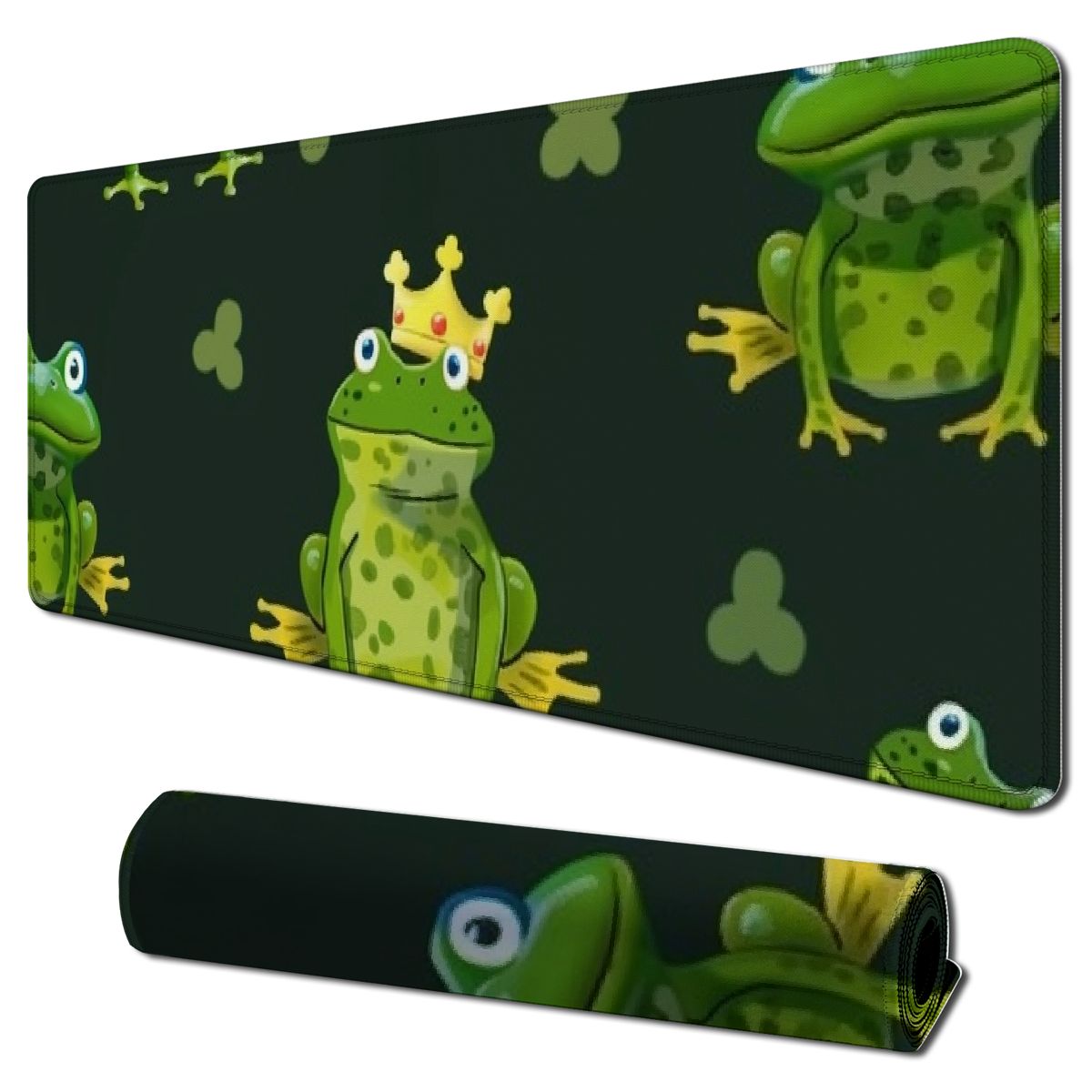 Heduofu Cute Frog Mouse Pad Anti-Slip Vector Seamless Pattern Cartoon ...
