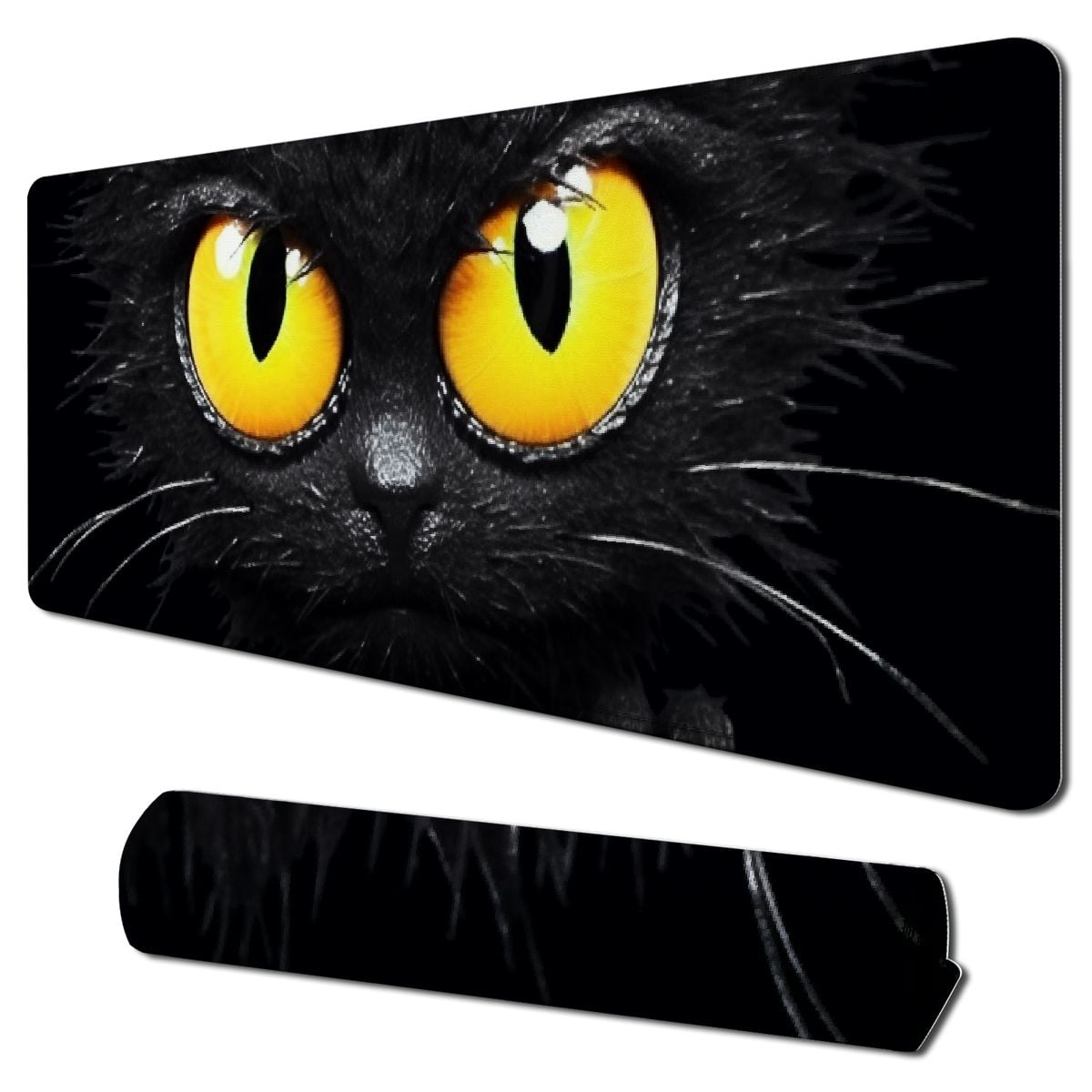 Heduofu Cute Funny Black Cat Mouse Pad with Non Slip Rubber Base ...