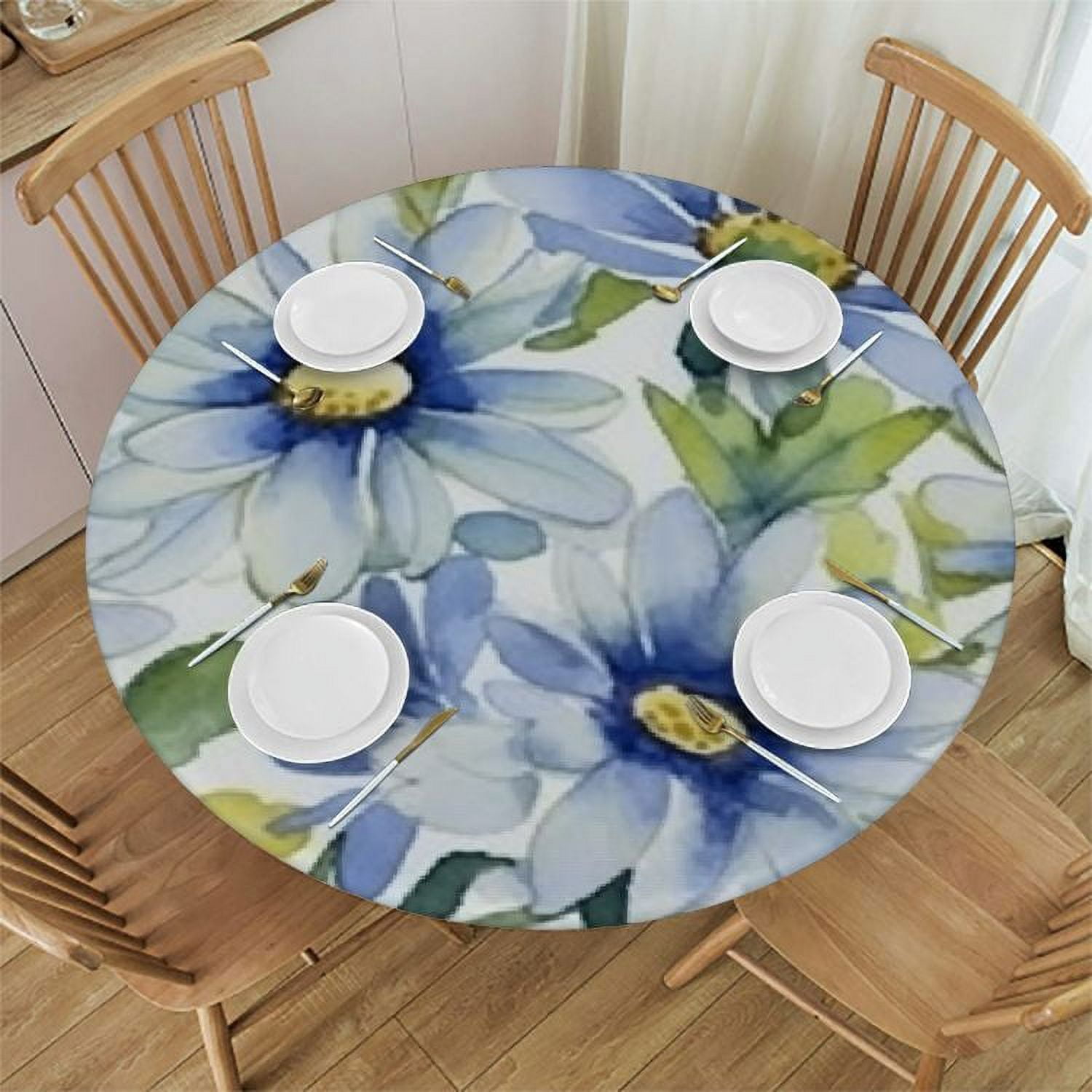 Heduofu Daisy Flower Table Cover Watercolor Painting Daisy Flower ...