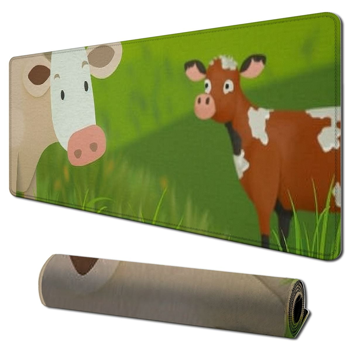 Heduofu Farm Animals Cow Pig Horse Cute Large Mouse Pad Gaming Mouse ...