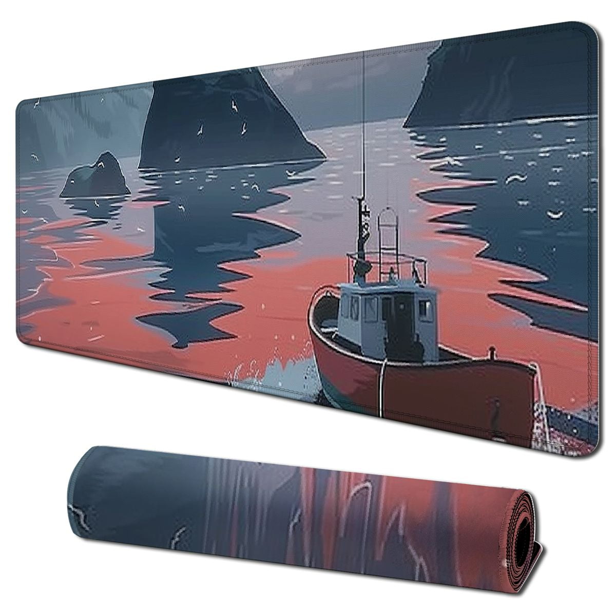Heduofu Fishing Large Gaming Mouse Pad for Desk,XL Mouse Pad Gaming ...
