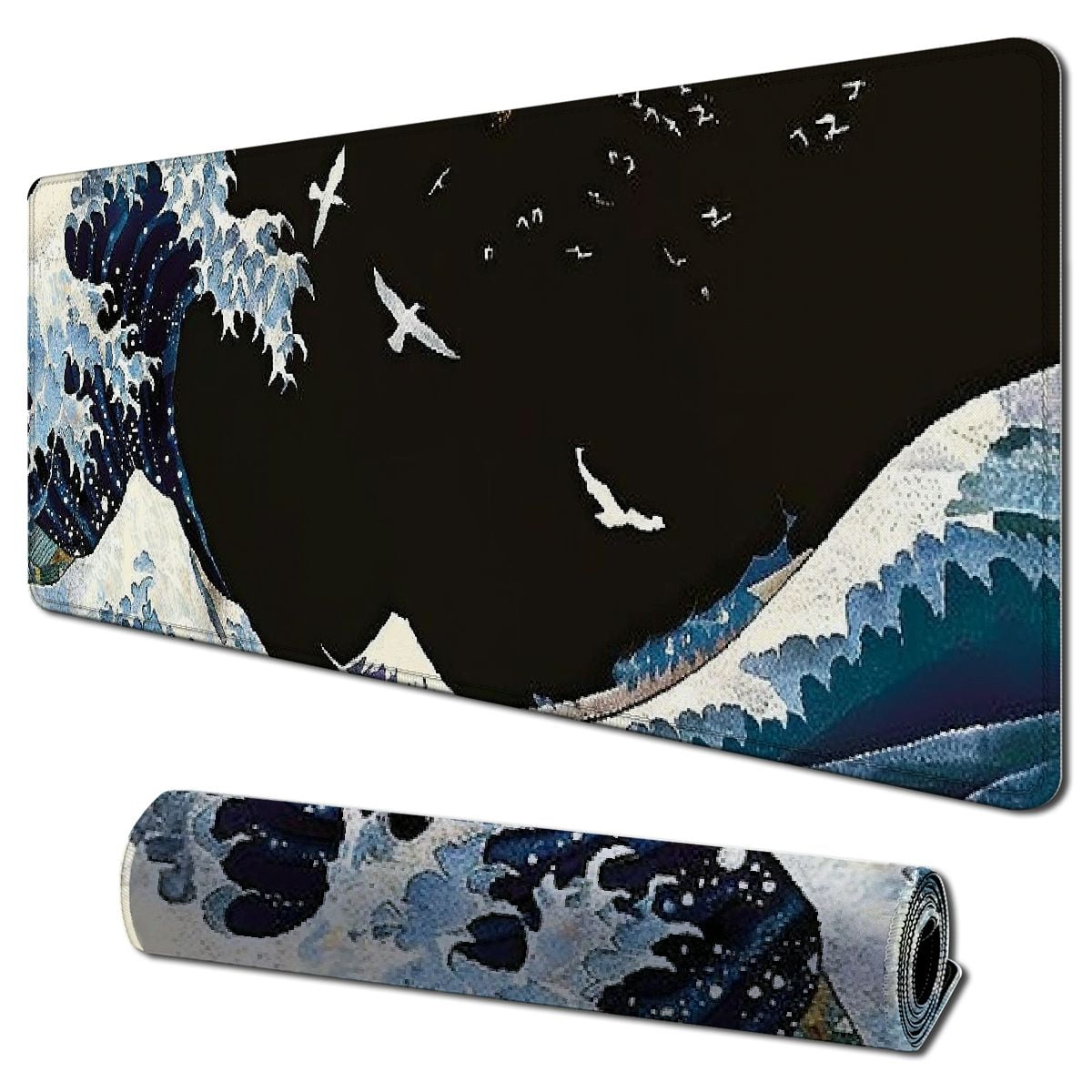 Heduofu Gaming Laptop Mouse Pad,Blue Sea Wave Big Mice Pads PC Keyboard ...