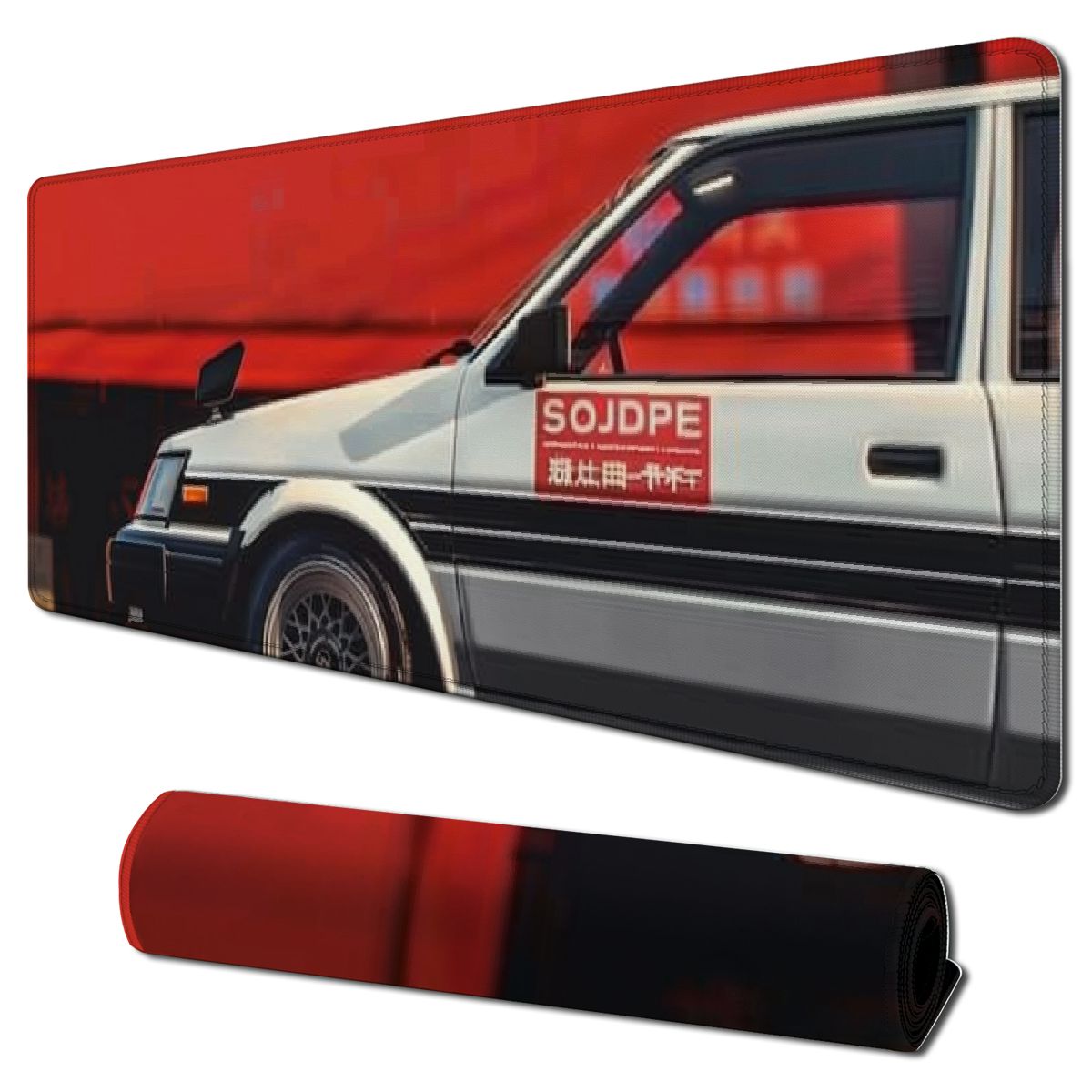 Heduofu Large Mouse Pad Gaming Cool Japanese Street Classic Car Ae86 ...