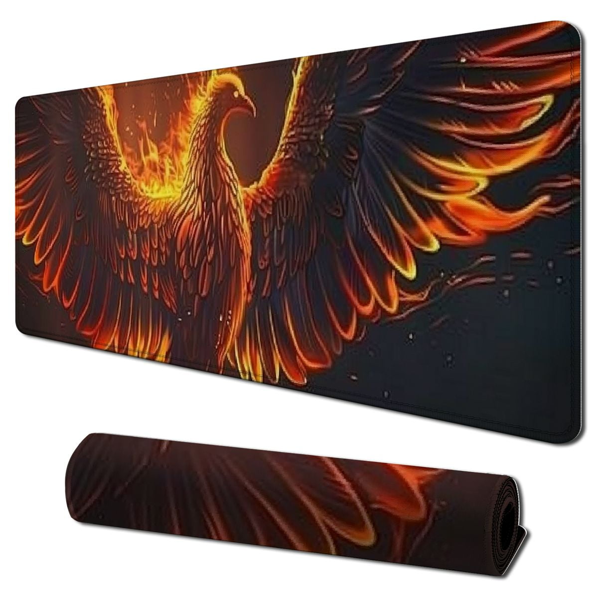 Heduofu Large Mouse Pad Gaming Secular Bird Flamebird Desk Mat for ...