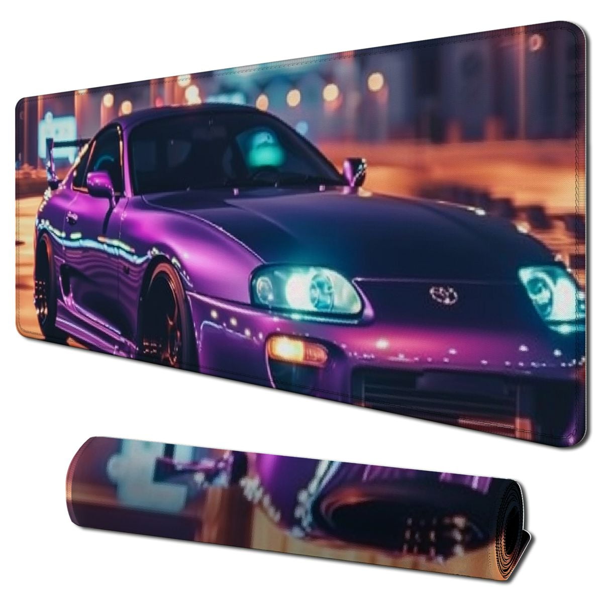 Heduofu Large Mouse Pad Purple JDM Car Sup Road Speed Sport Desk Mat ...