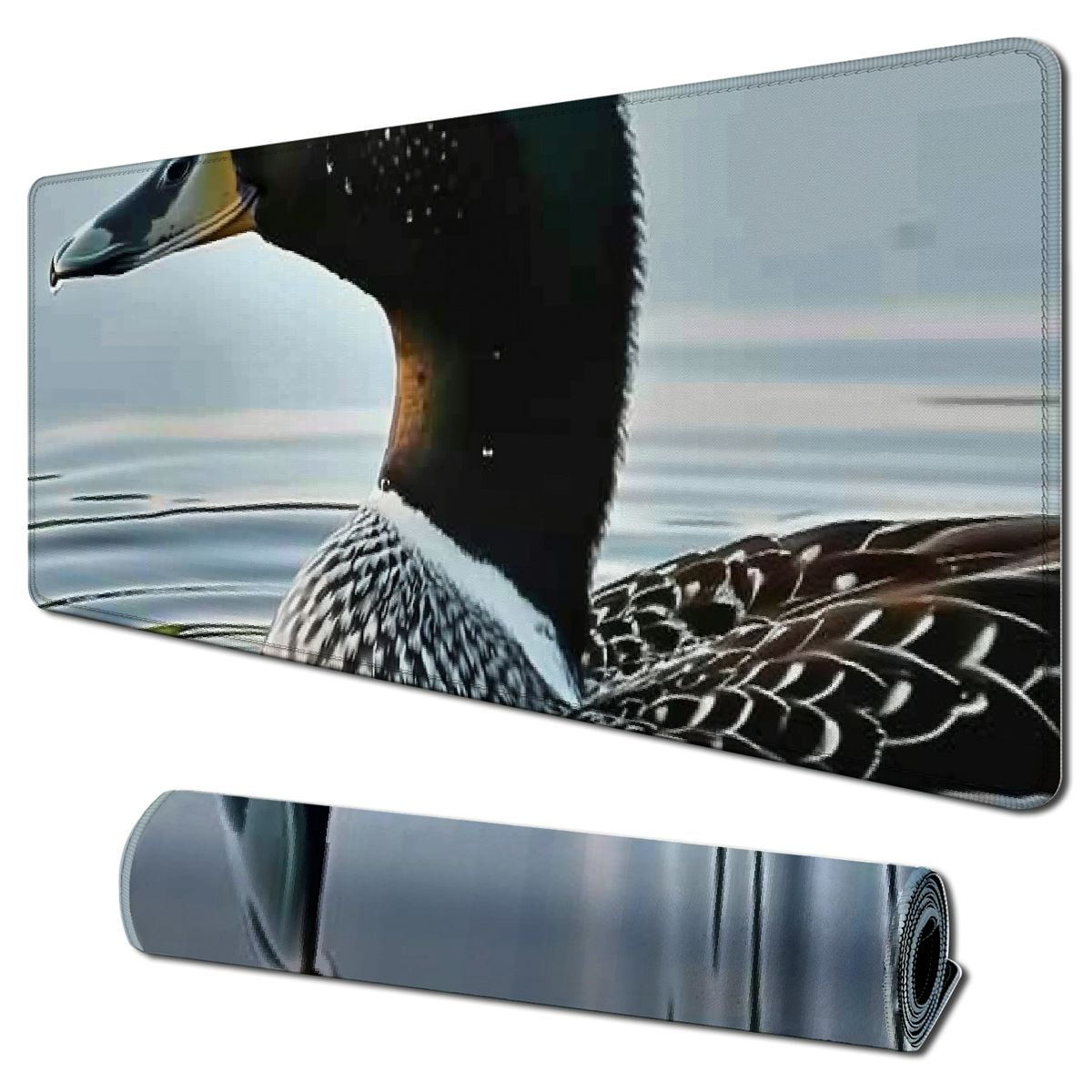 Heduofu Large Mouse Pad for Desk,Loon Nature Bird Print Large Gaming ...