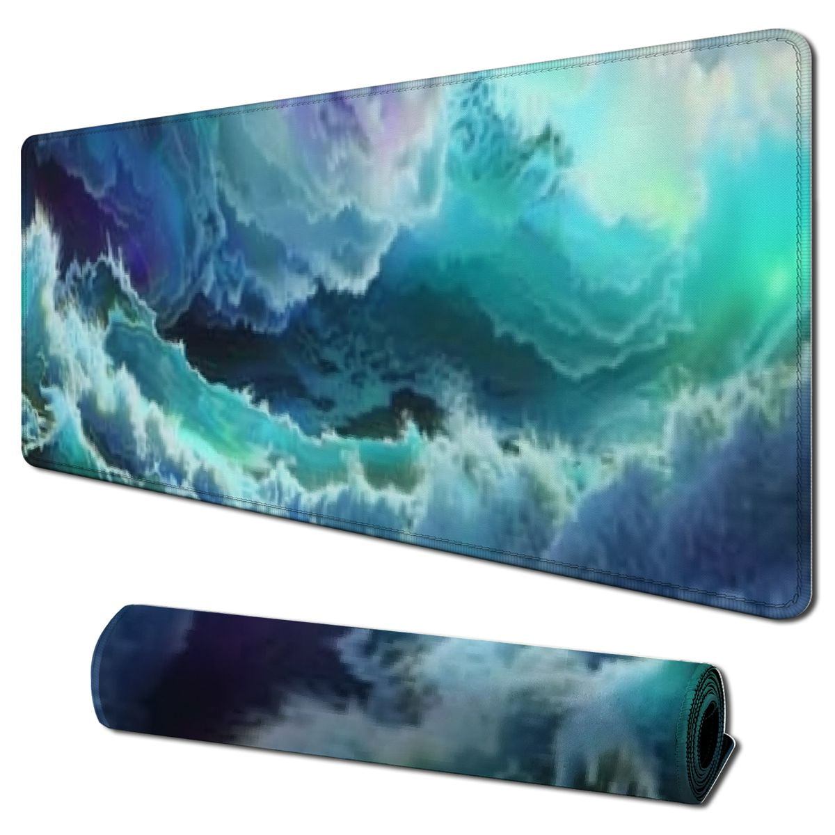 Heduofu Large Mouse Pads Blue Purple Nebulae Outer Space Galaxy Non ...