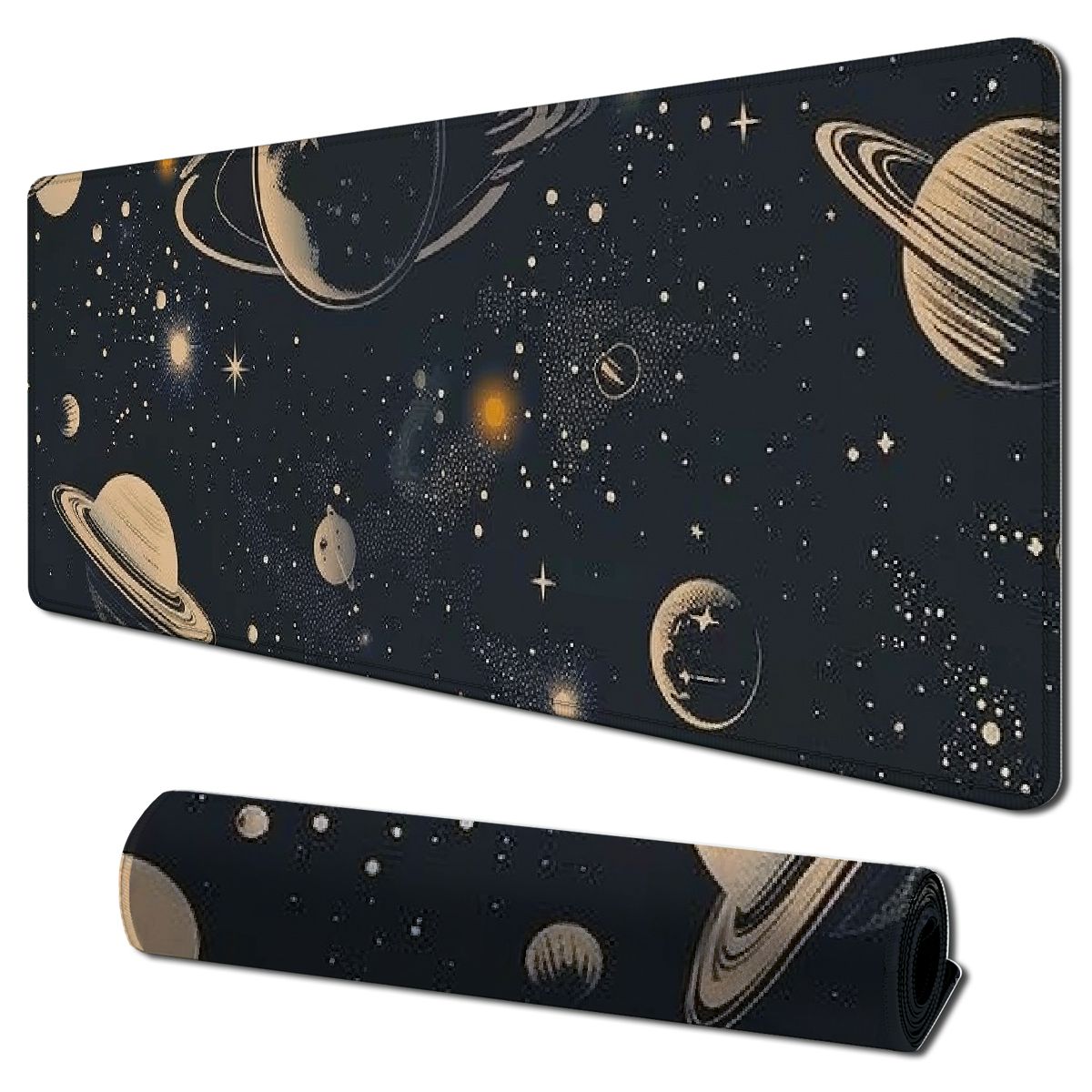 Heduofu Moon Sun Mouse pad Astronomy Mousepad Planets Office Decor for ...