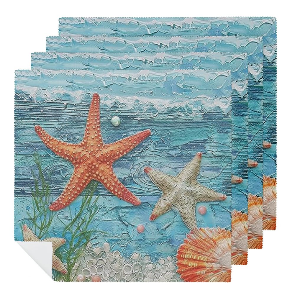 Heduofu Party Cloth Napkins Dinner Table Napkins, Leaf Washable ...