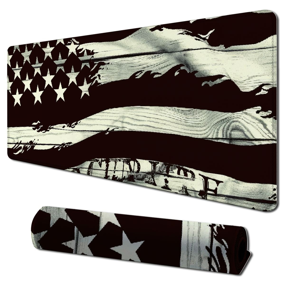Heduofu Patriotic Tattered USA Flag Mouse Pad for Laptop, PC, Gaming ...