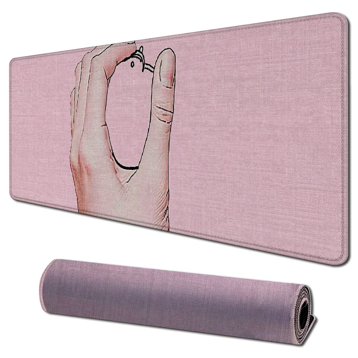 Heduofu Pink Mouse Pad, Nice and Cute Mouse Pad, Textured , Stitched ...