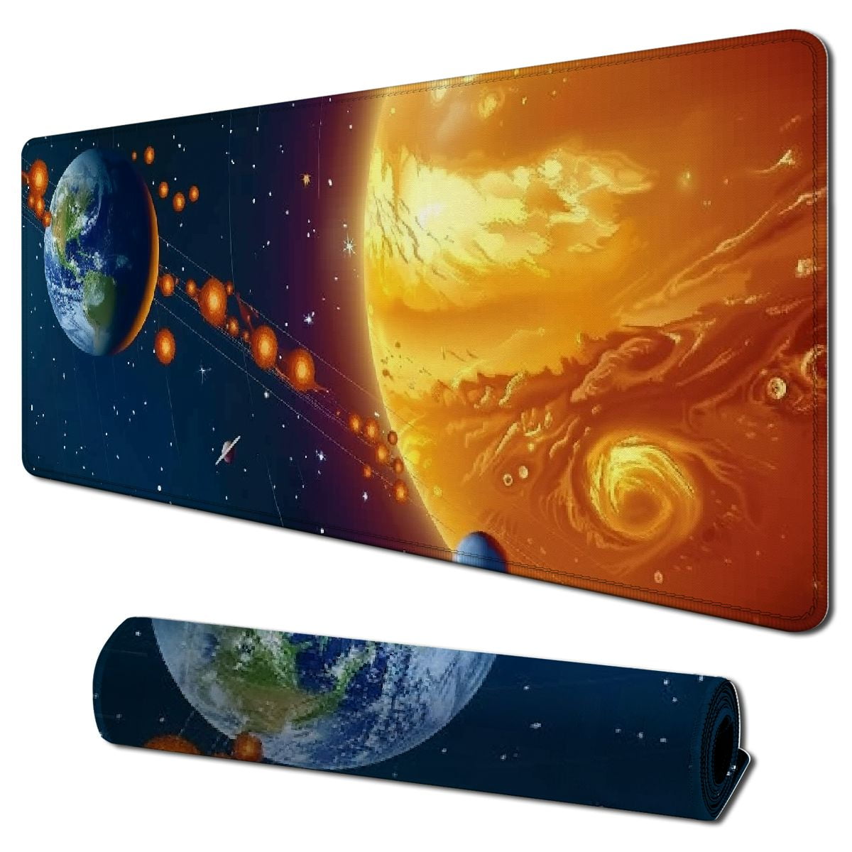 Heduofu Planets Gaming Mousepad 9 Planets Illustration Mouse Pad Mouse ...