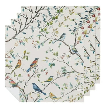 Assorted 12 Pcs 20x20 Inch Napkins Set Hand Block Floral Printed 100% ...