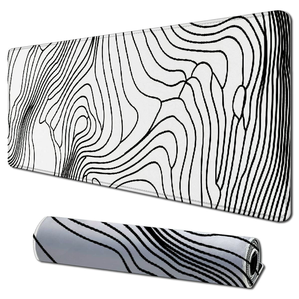 Heduofu Topographic Contour Gaming Mouse Pad Topo Geographic Map Lines ...