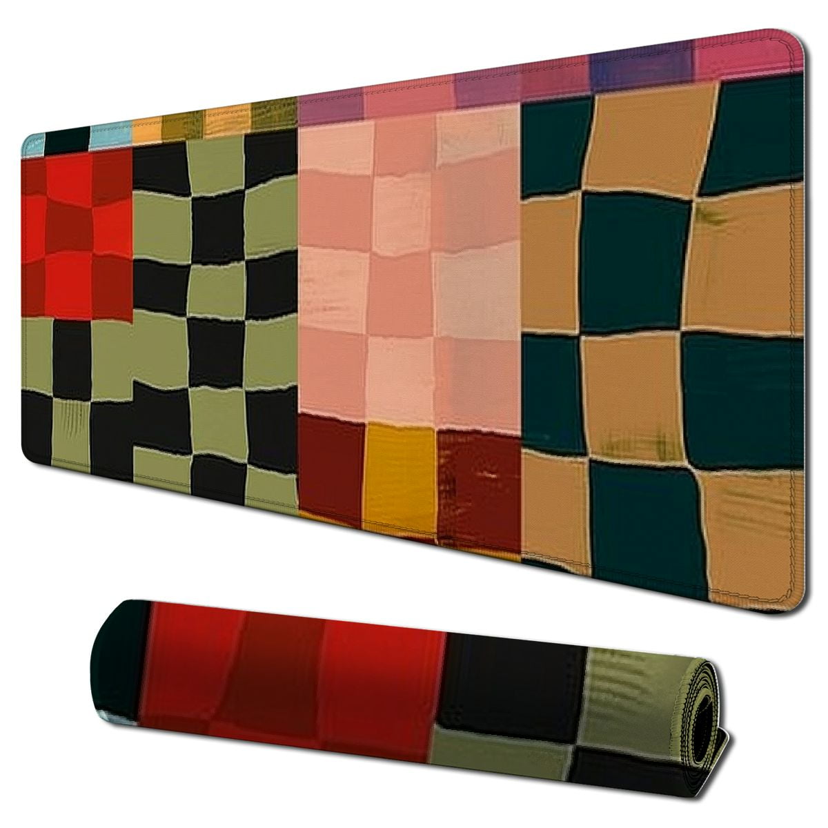 Heduofu XXL Large Mouse Pad, Rubber Base Mousepad with Stitched Edges ...