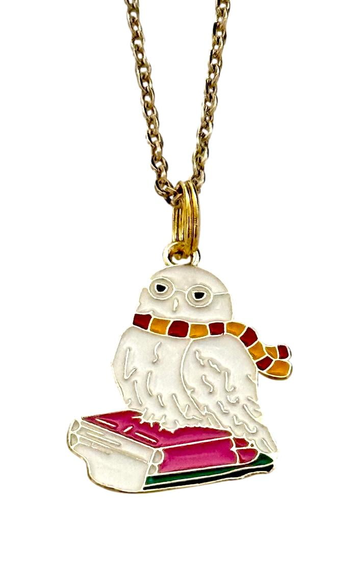 Hedwig Owl Necklace Harry Potter Themed Enamel Metal Pendant - Walmart.com