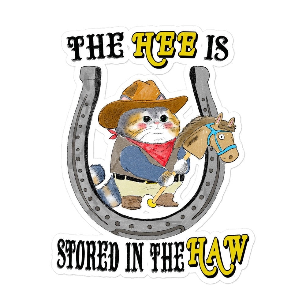 Hee Haw Bubble-Free Stickers Vinyl Decal Cute Sticker Aesthetic Design ...