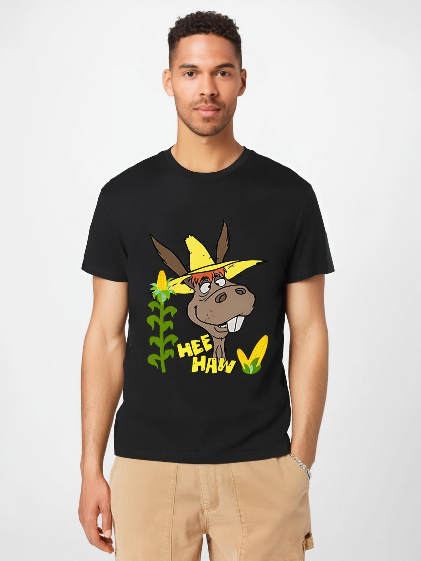 Hee Haw Donkey Vintage Classic Graphic T-Shirt - Funny Men's Short ...