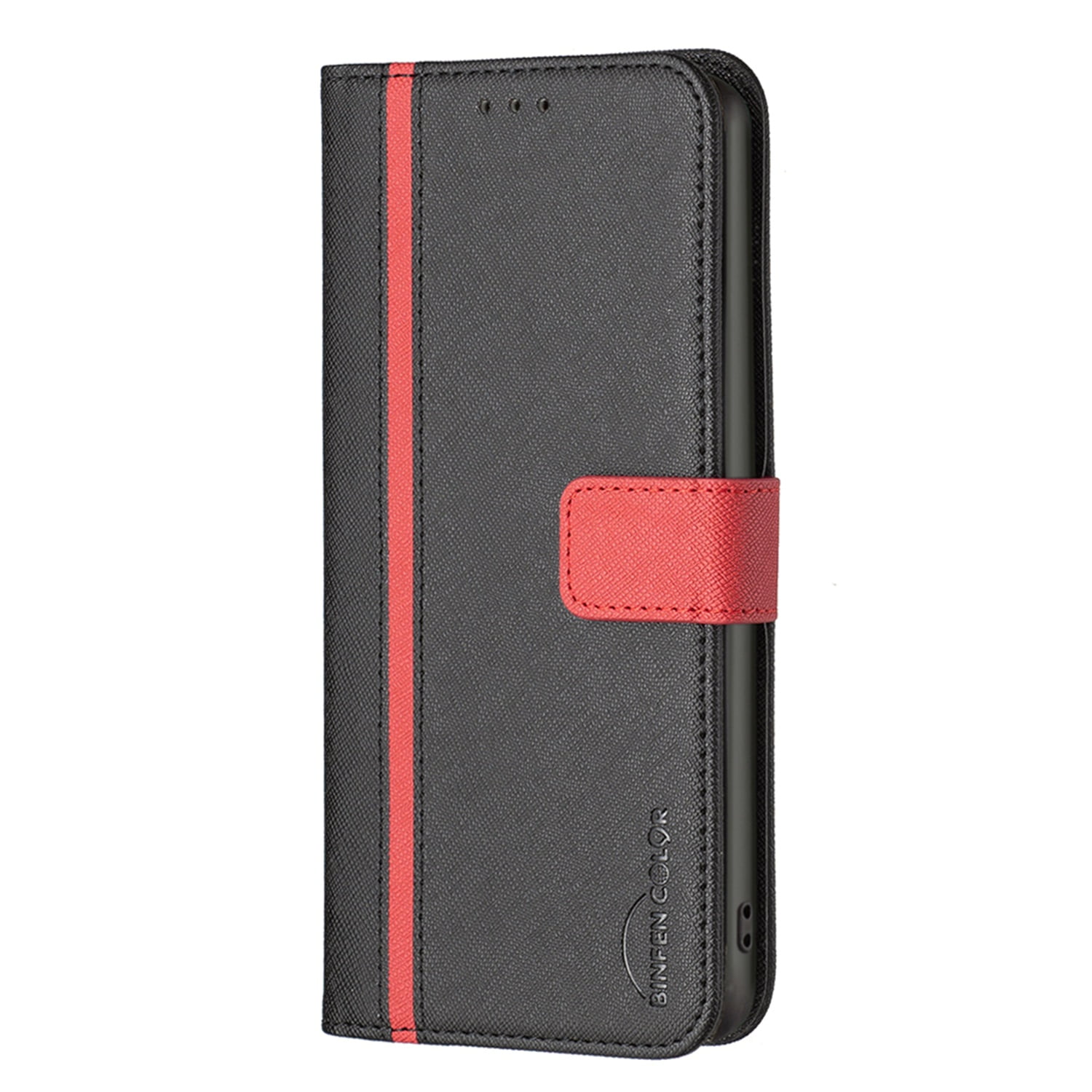 Hee Hee Smile Phone Case for Samsung Galaxy A02S Splicing Lines Leather ...