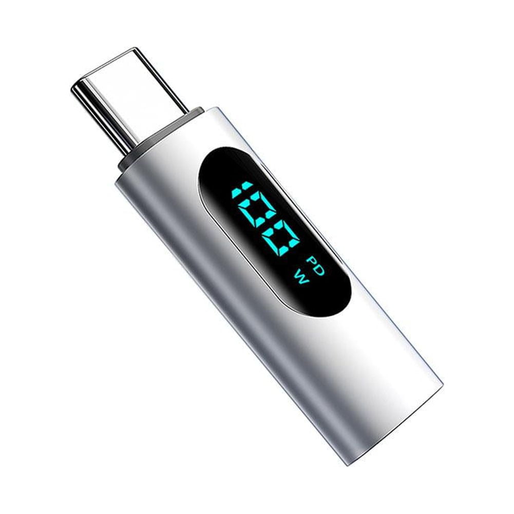 HeeDz LED Display PD 100W USB C to Type C Adapter Type-C Male to Female ...