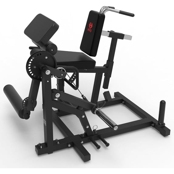 HeeH Leg Extension and Curl Machine - Adjustable Seated & Lying Leg ...