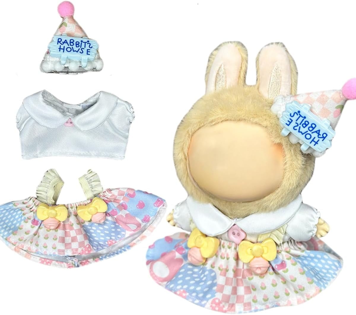 HeeHom 17cm Dolls Clothes - Handmade Outfit Set with Removable ...