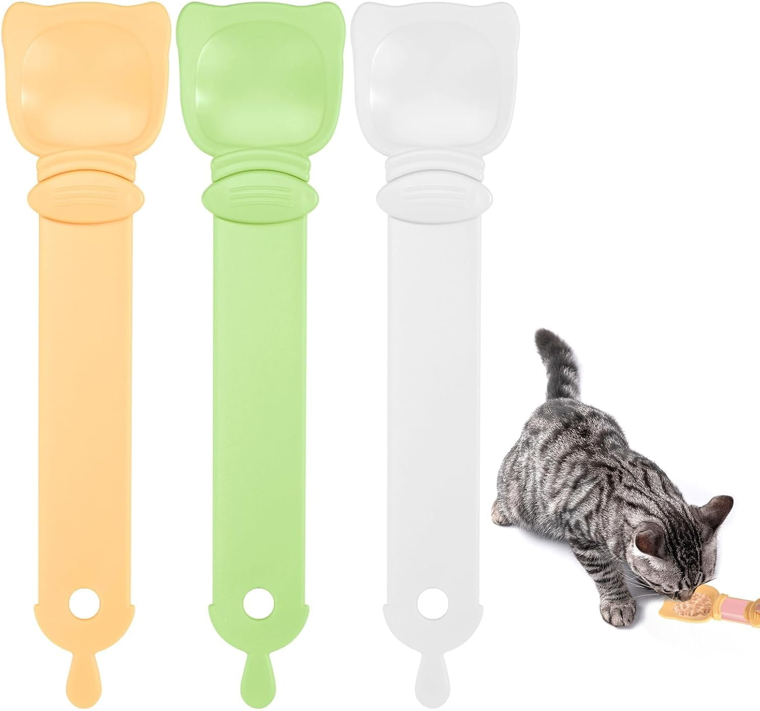 HeeHom 3 Pack Cat Strip Feeder, Cat Sliding Dispenser for Wet Food, Cat ...