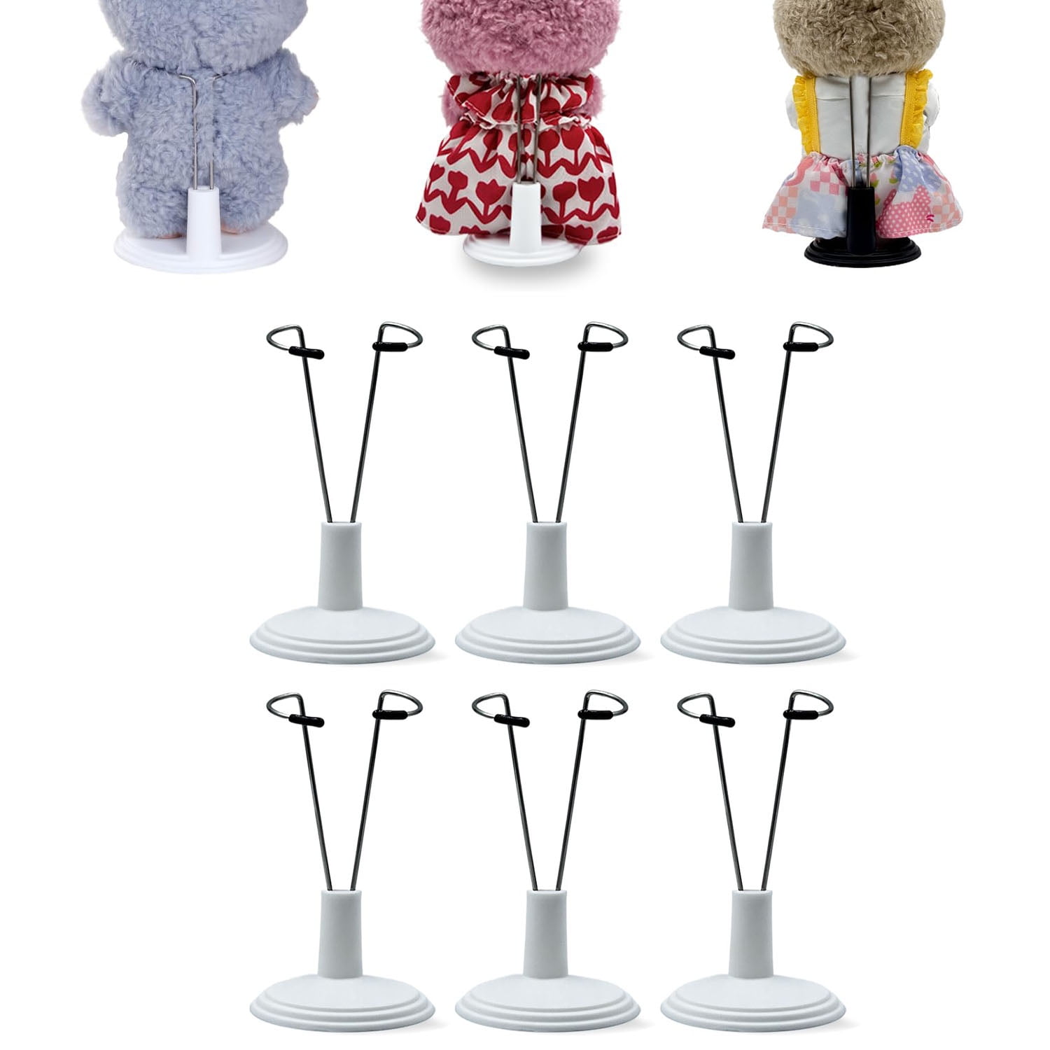 HeeHom Adjustable Doll Stand for 17cm Dolls,Doll Display Holder Support ...