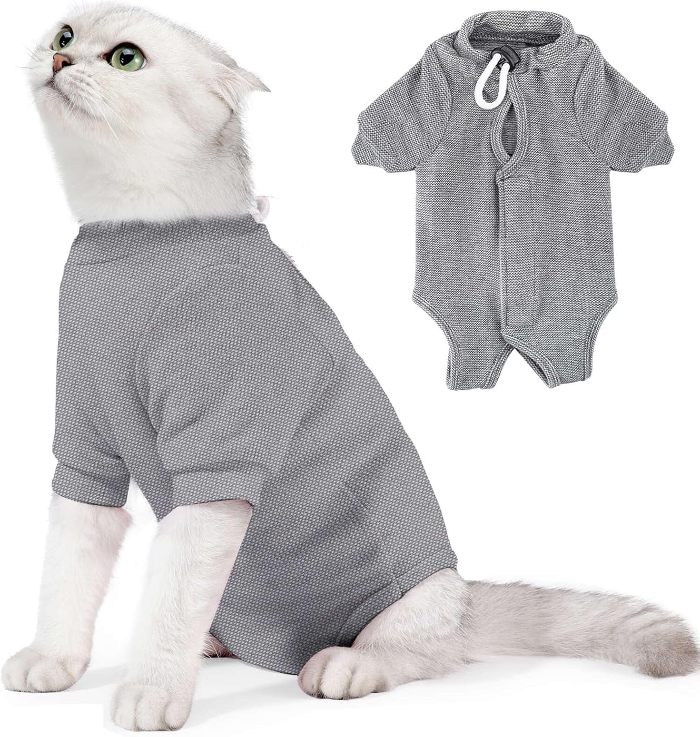 HeeHom Cat Recovery Suit Female Cat Onesie for Cats After Surgery, Cat ...