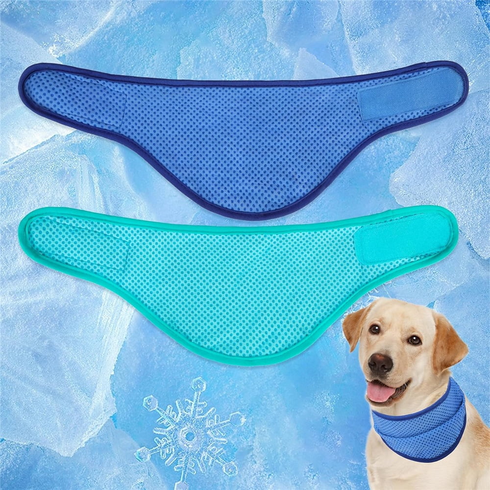 HeeHom Dog Cooling Bandana - 2-Pack Instant Chill Ice Scarf for Dogs ...