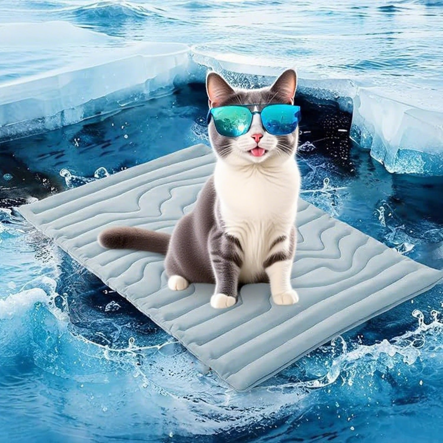 HeeHom Dog Cooling Mat for Crate, Thicken Self-Cooling Dog Pad ...