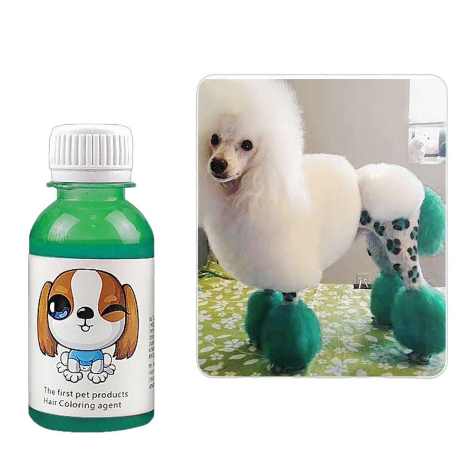HeeHom Dog Hair Dye for DIY Custom Colors - Semi-Permanent Pet Dye ...