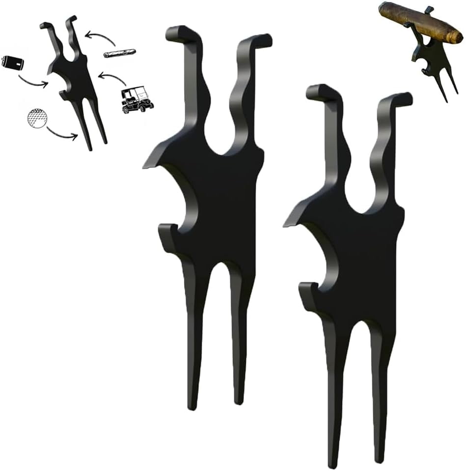 HeeHom Golf Divot Tool with Magnetic Cigar Holder & Ball Marker - 3-in ...