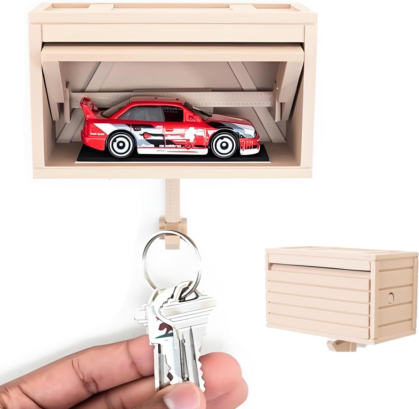 HeeHom Interactive Car Garage Key Holder with Opening Door – 3D-Printed ...