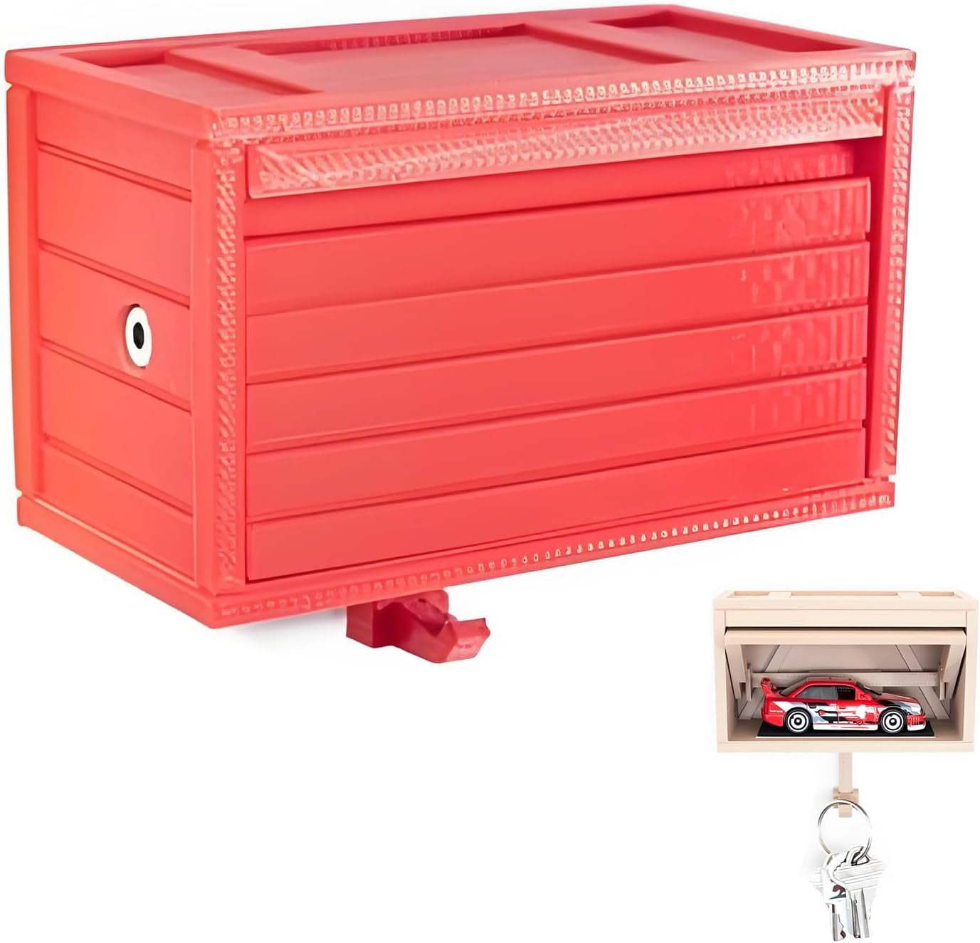 HeeHom Interactive Car Garage Key Holder with Opening Door – 3D-Printed ...