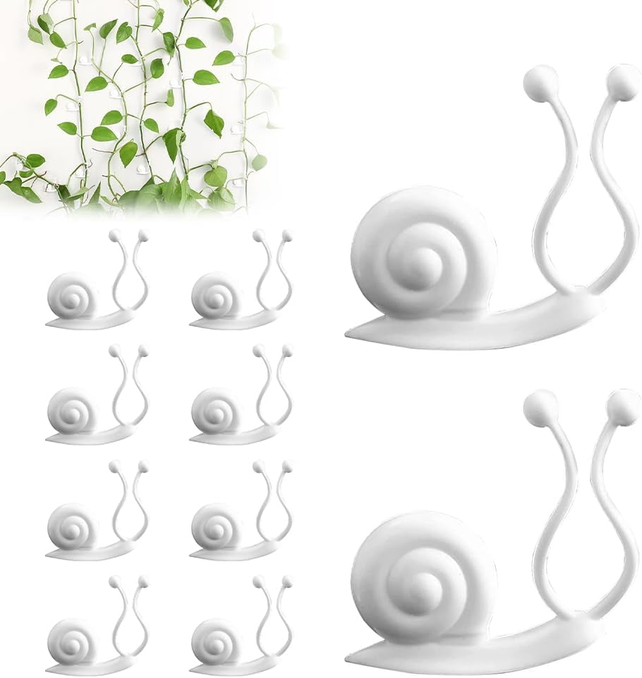 HeeHom Invisible Plant Climbing Wall Clips - Snail-Shaped Adhesive ...