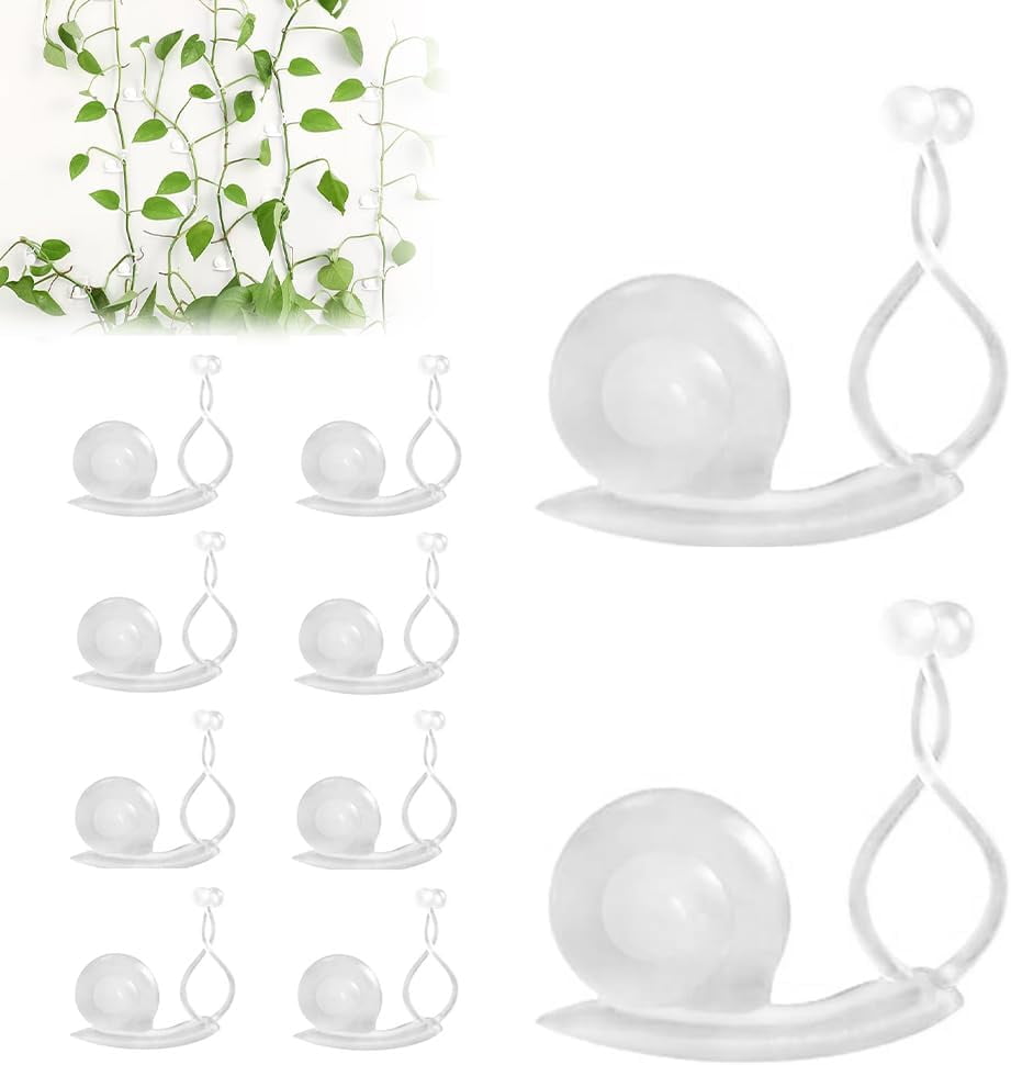 HeeHom Invisible Plant Climbing Wall Clips - Snail-Shaped Adhesive ...