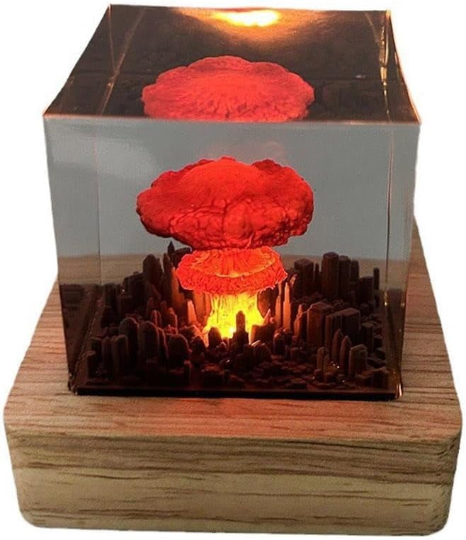 HeeHom Nuclear Explosion Lamp,3D Mushroom Cloud Explosion Night Light ...