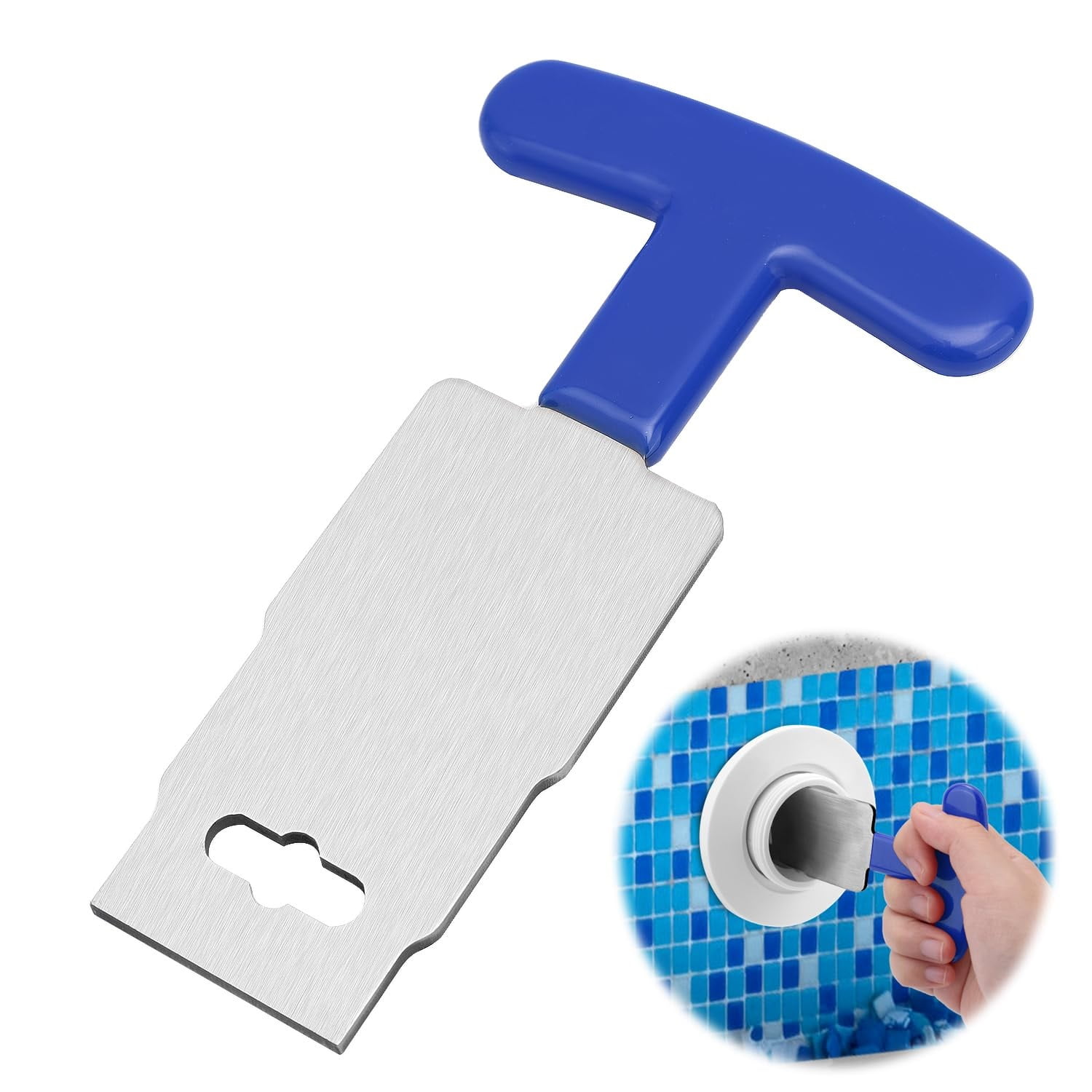 HeeHom Pool Plug Removal Tool Upgraded Metal with Handle Grip ...