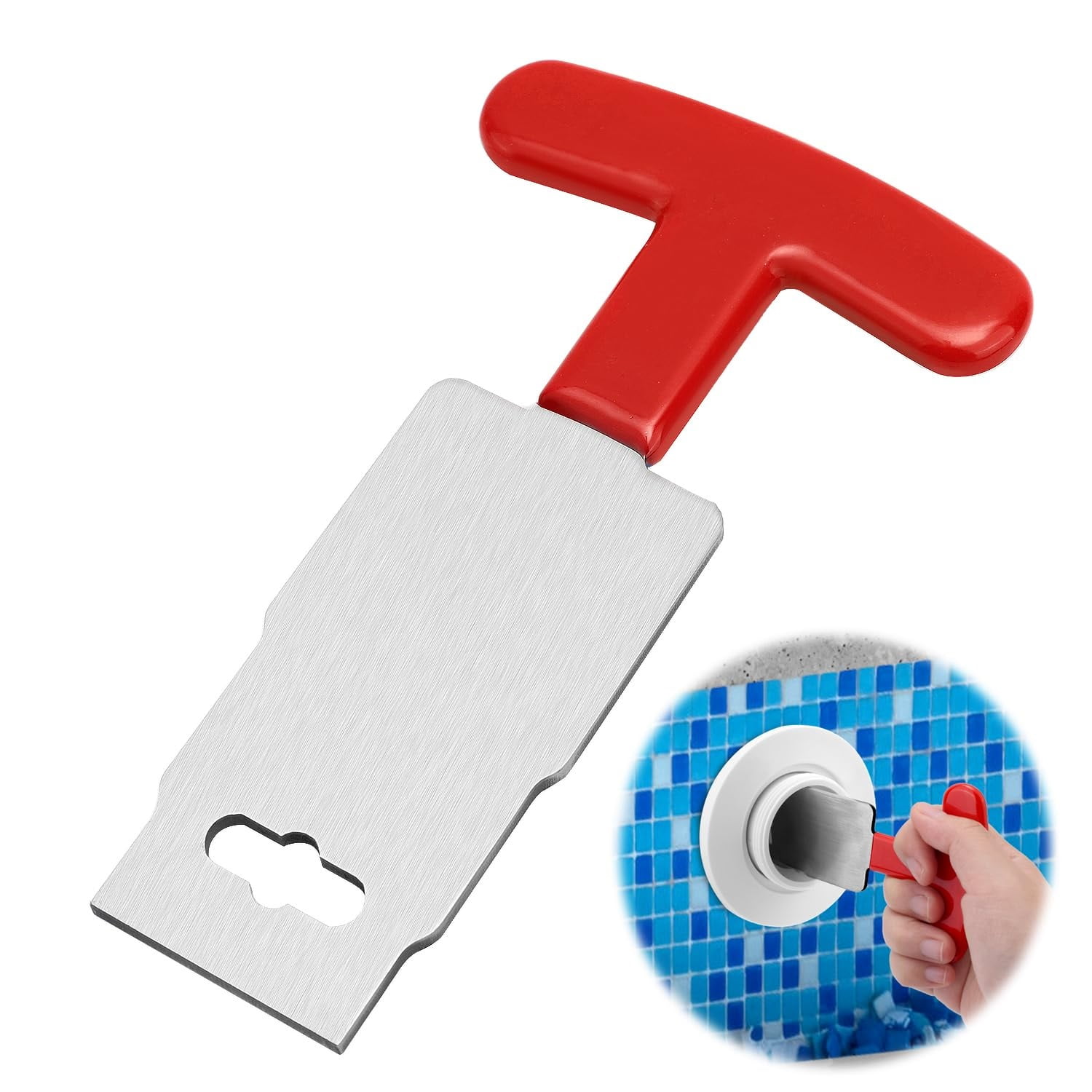 HeeHom Pool Plug Removal Tool Upgraded Metal with Handle Grip ...