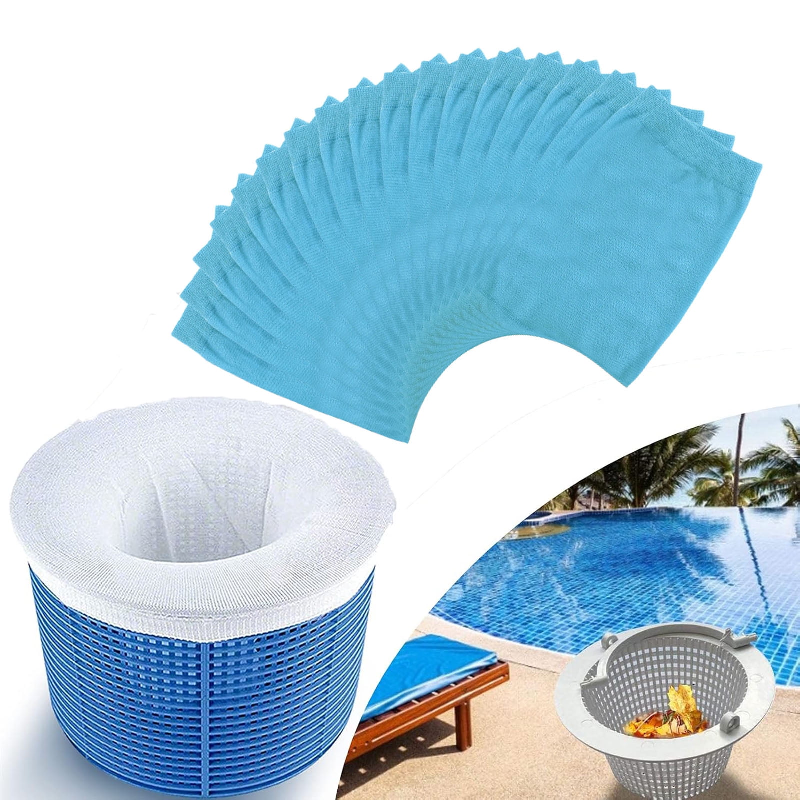 HeeHom Pool Skimmer Socks for Skimmer Basket Clean - Ultra Fine Mesh ...